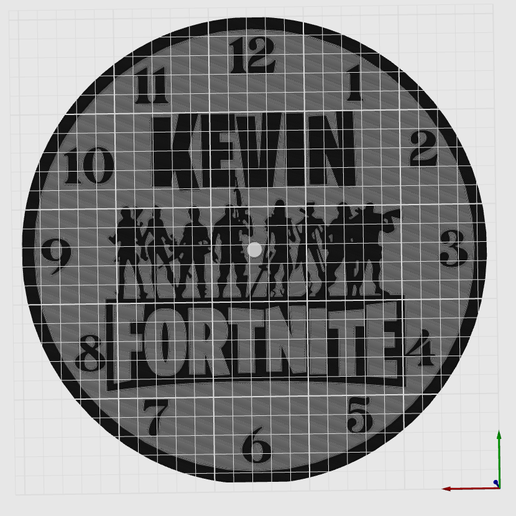🕰️ Clock wall Fortnite・ 3MF File for 3D printing・Cults