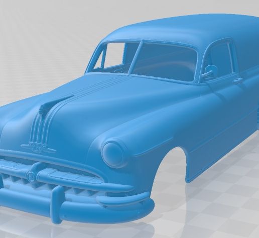3D file Pontiac Streamliner Six Sedan Delivery 1949 Printable Body Car ...