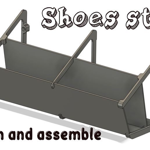 🖼 Shoes Stand・Free STL File for ・Cults