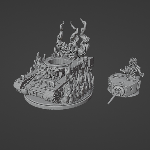 🪖 Tank 666 (MCP Ghost Rider Proxy)・Free 3D File for ・Cults