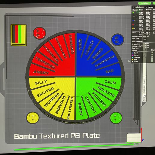 🛞 Emotion wheel・ STL File for 3D printing・Cults