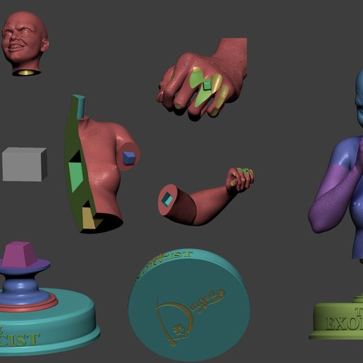 🎃 Busto Realista de Regan – El Exorcista・ STL File for 3D printing・Cults