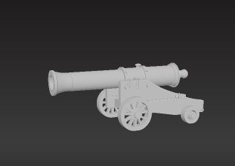🔫 Modèle 3D du canon de siège de l'époque de la guerre civile ...