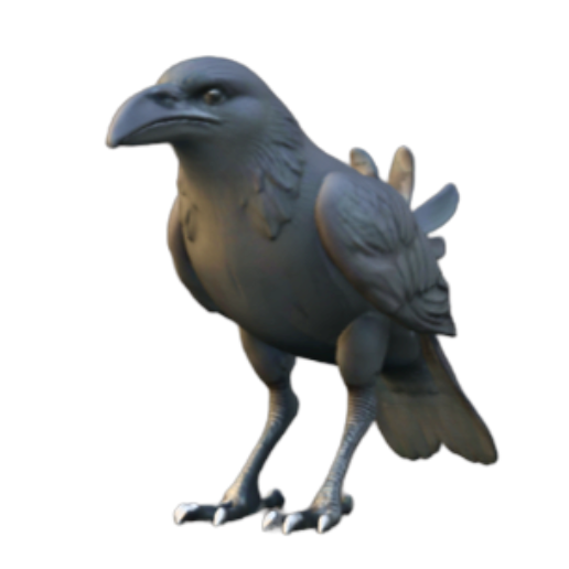STL file Realistic 3D Raven 🐦 ・3D printable design to download・Cults