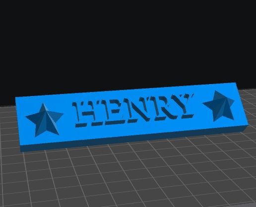 3D file Henry Nameplate 👾 ・3D printing idea to download・Cults