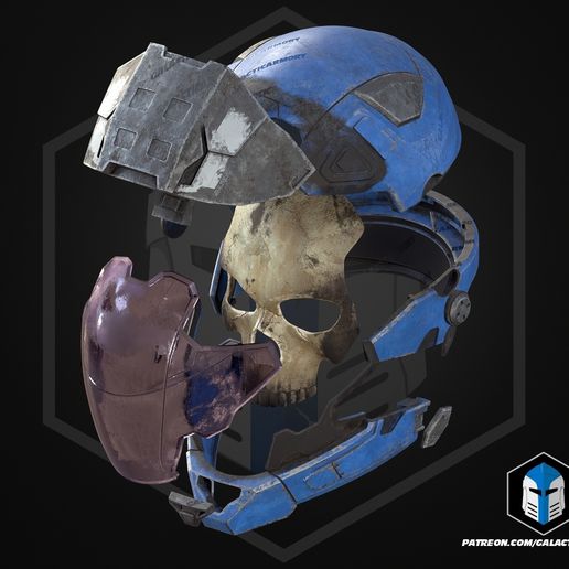 👻 Reach Haunted Helmet - 3D Print Files・ 3D File for 3D printing・Cults