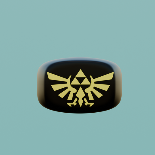 💍 Zelda logo ring・Free STL File for 3D printing・Cults