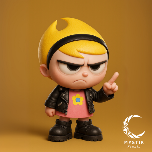 👾 Mandy Urban Style- Billy and Mandy- Cartoon Network・ STL File for 3D ...