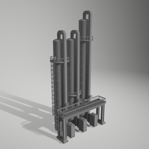 🌆 N Scale Refinery Gas Storage Tanks・ STL File for 3D printing・Cults