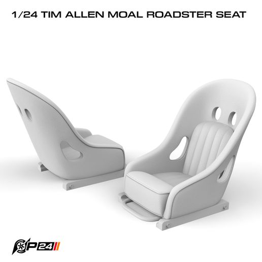 💺 1/24 Tim Allen Moal Roadster seat・ STL File for 3D printing・Cults
