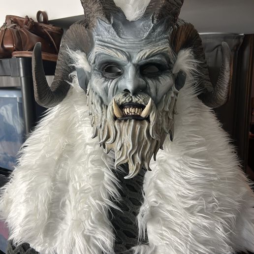 👽 Krampus Headdress mask・ STL File for 3D printing・Cults