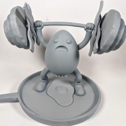 OBJ file Egg Fitness 3D 🥚 ・3D printable model to download・Cults