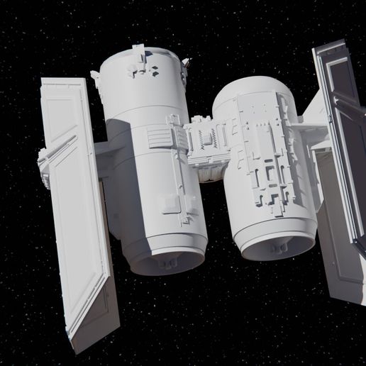 STL file TIE-BR Boarding Shuttle (OBJ)・3D printable model to download・Cults