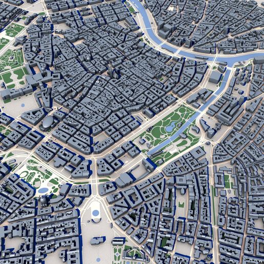 🏙️ Vienna City Austria・Arquivo STL para Impressão 3D・Cults