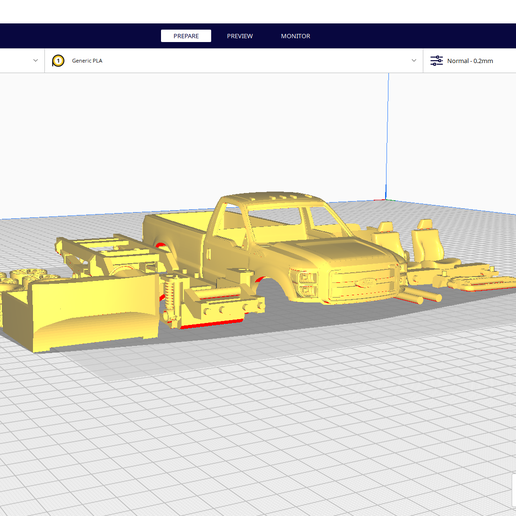 🚙 ford F-250 & F-350 single cab super duty 2011-2016・ 3D File for 3D ...