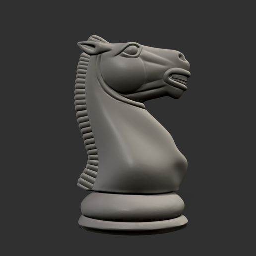 ♟️ chess knight・Free STL File for 3D printing・Cults