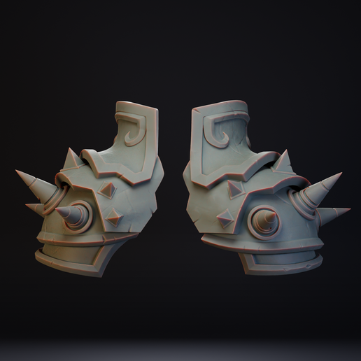 🗺️ Titanic Onslaught Shoulder - World of Warcraft.・ STL File for ・Cults