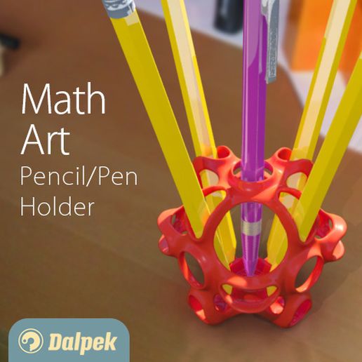 Free 3D file MathArt Pencil and Pen Holder・3D printing template to download・Cults