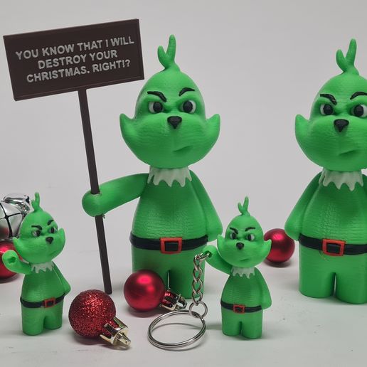 🎄 The Grinch・ STL File for 3D printing・Cults