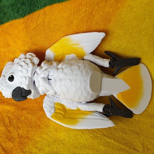 🦜 Cockatoo Articulated Figure・ STL File for 3D printing・Cults
