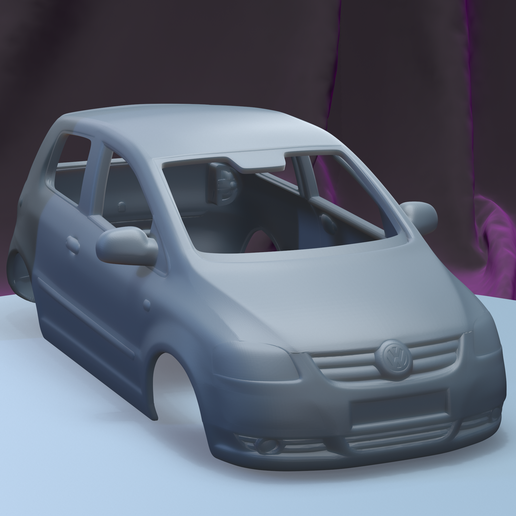 🚗 VOLKSWAGEN FOX 2005 (1/24) printable car body・ STL File for ・Cults