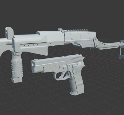 🗼 SR-2 Veresk kit for gbb P226/ E2 Rail Tokyo Marui・ STL File for 3D ...