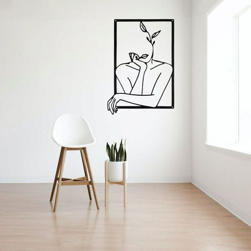 Archivo STL RETRATO DECORACIÓN DE PARED 🏢 ・Modelo para descargar e imprimir en 3D・Cults