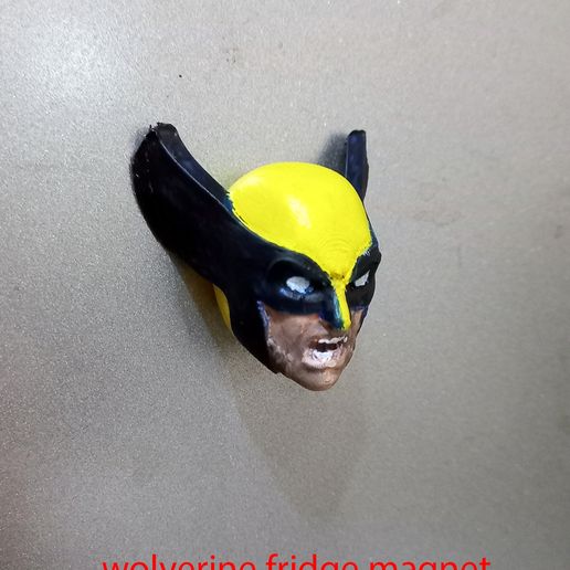 🧲 wolverine fridge magnet (print in place No Supports)・Archivo STL para ...