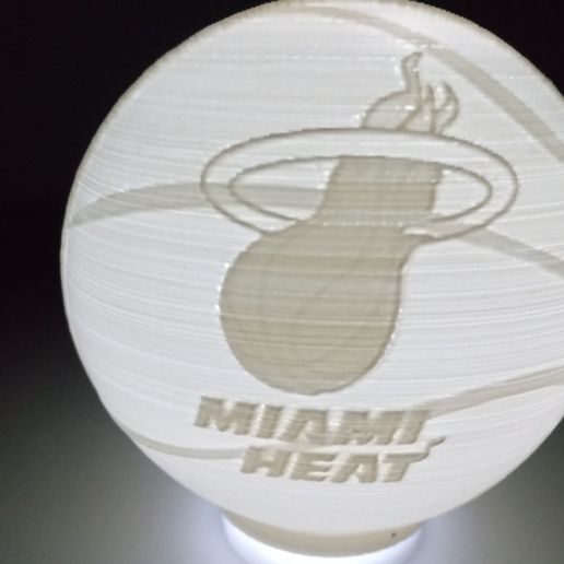 STL file Miami Heat BASKETBALL TEALIGHT, READING LIGHT, PARTY LIGHT 🏀 ...