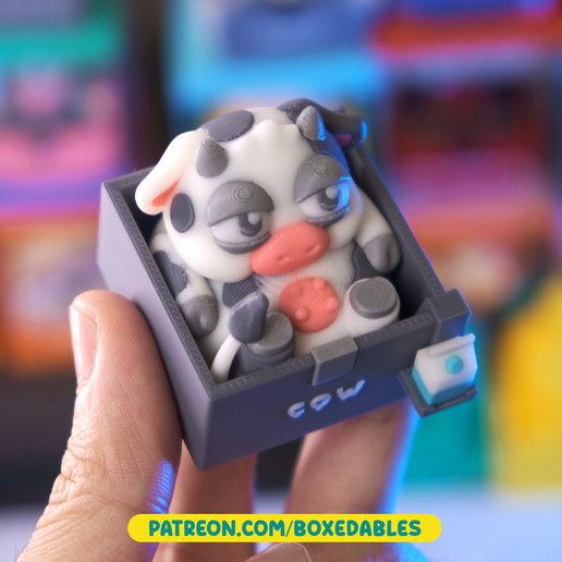🐄 Cow - Boxedables [Original Art]・ STL File for 3D printing・Cults