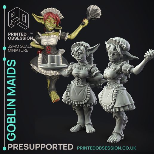 Файл 3D Goblin Maids - Dungeon Cleaning Inc - PRESUPPORTED ...