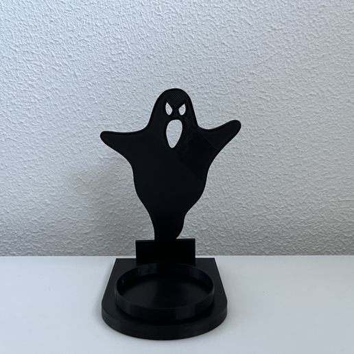 🎃 HALLOWEEN TEA LIGHT SHADOW GHOST・ STL File for ・Cults