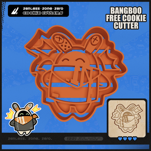 🍪 Zenless Zone Zero Bangboo Cookie Cutter・Free STL File for 3D printing ...