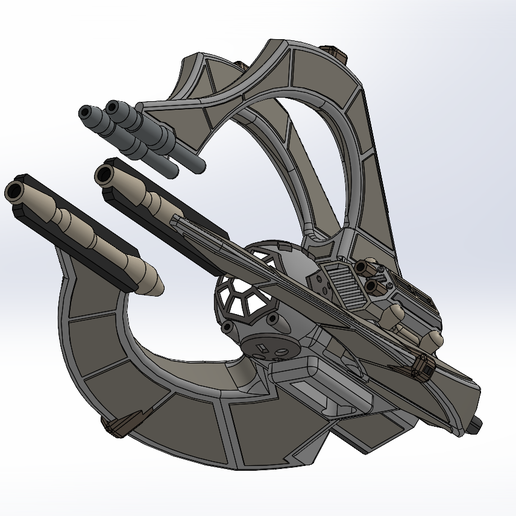 🚀 Chiss Clawcraft Bomber, StarWars, armada style stand mount・Free STL ...