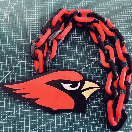 🏈 Arizona Cardinals Chain・ STL File for 3D printing・Cults