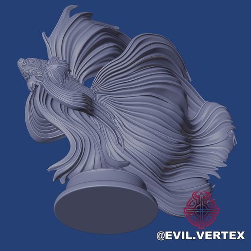 🐠 Betta Splendens V2・ STL File for 3D printing・Cults
