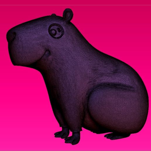 OBJ file Capibara 🐉 ・3D print object to download・Cults
