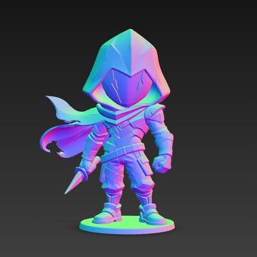 🎲 Omen chibi - Valorant・ STL File for 3D printing・Cults