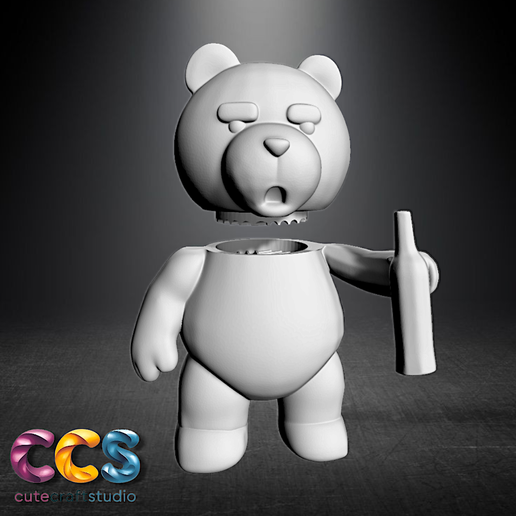 STL file Grinder Ted Chibi 🐉 (3MF)・3D printer model to download・Cults