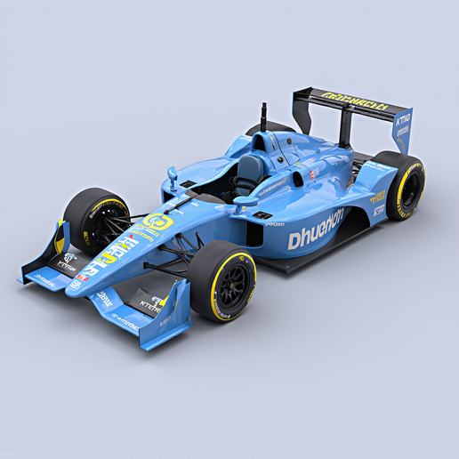 🏎️ Modern Blue Formula 1 Race Car・ STL File for 3D printing・Cults