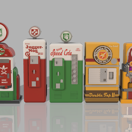 🤙 PERK MACHINE PERKAHOLIC PACK 3MF - 3D PRINTABLE - CALL OF DUTY ...