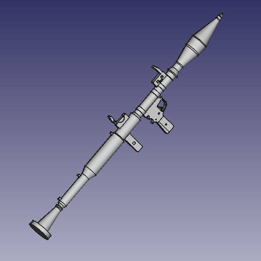 🔫 RPG 7 PROTOTYPE 40MM・ STL File for 3D printing・Cults