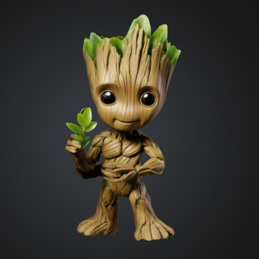 👾 Groot・ STL File for 3D printing・Cults