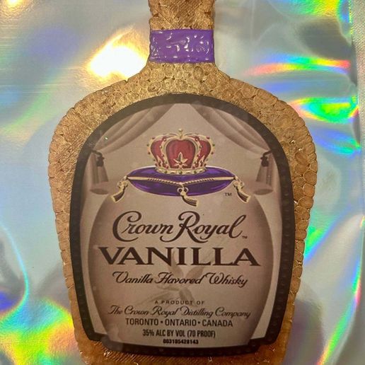 crown royal label shape
