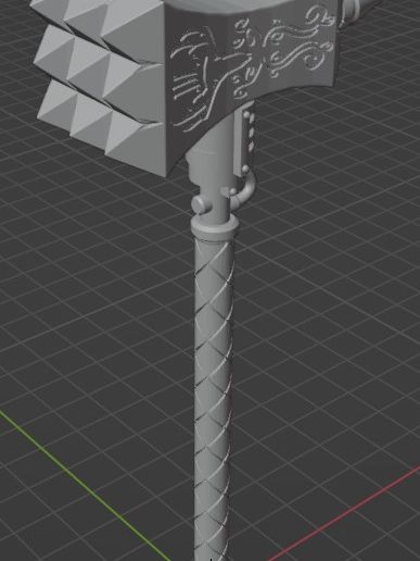 🔨 Knight's Hammer・Free STL File for 3D printing・Cults