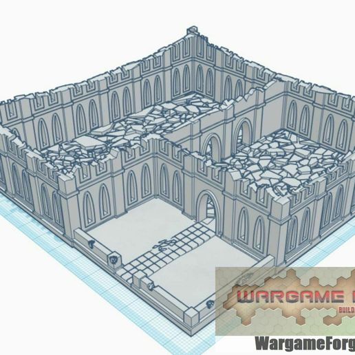 STL file Gothic Ruined Manor 🎲 ・3D printable model to download・Cults