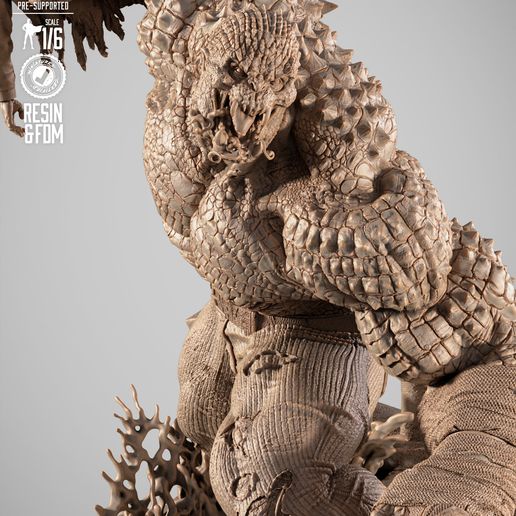 🗿 B3DSERK KILLER CROC SCULPTURE READY FOR PRINTING・ 3D File for 3D ...