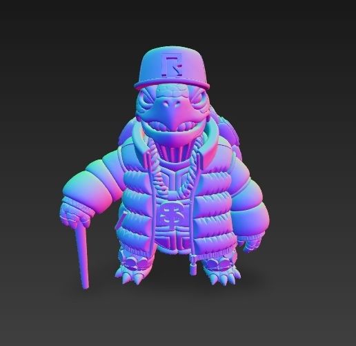 🐢 Gangster Turtle Figure – 3D Printable Collector Model・ STL File for ...