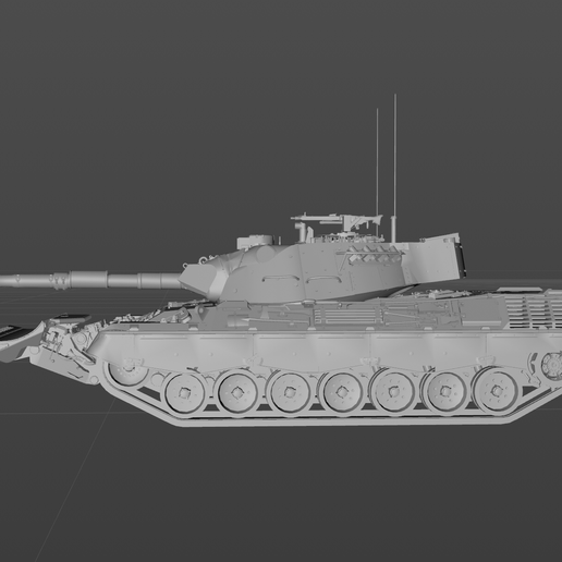 🐆 Modelo 3D del carro de combate alemán Leopard 1A5 (1)・Archivo OBJ ...