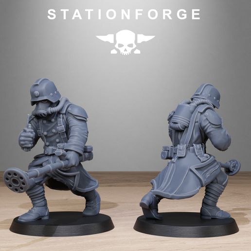 ☢️ GrimGuard Radioactive Mutants・ 3D File for 3D printing・Cults
